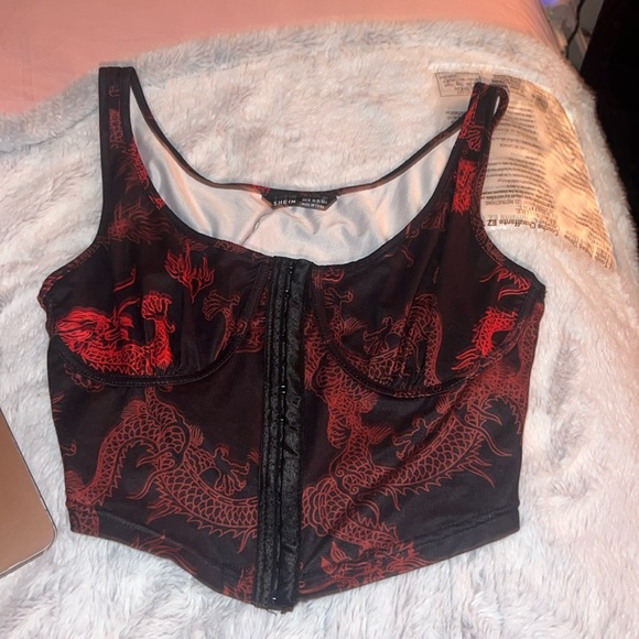 SHEIN | Tops | Dragon Corset Top | Poshmark
